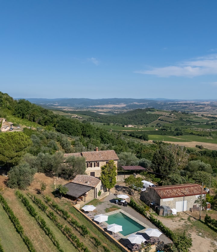 Casale Con Piscina In Agriturismo - Montalcino