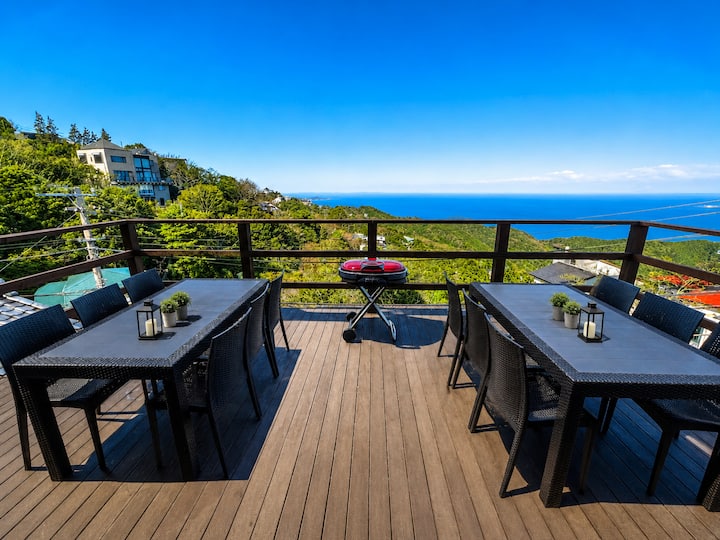 Ocean View Sauna Villa｜12 Guests｜cinema & Bbq - Atami