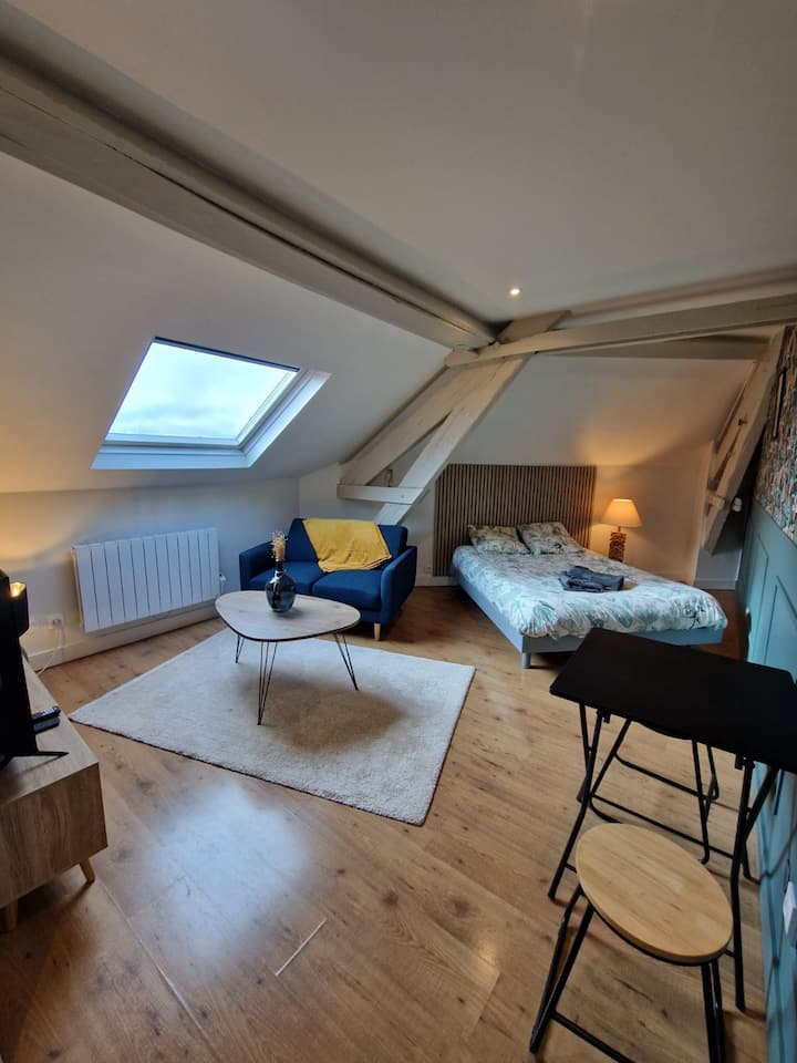 Studio Cosy & Lumineux | Libourne | Gare à Pied - ibis budget Libourne