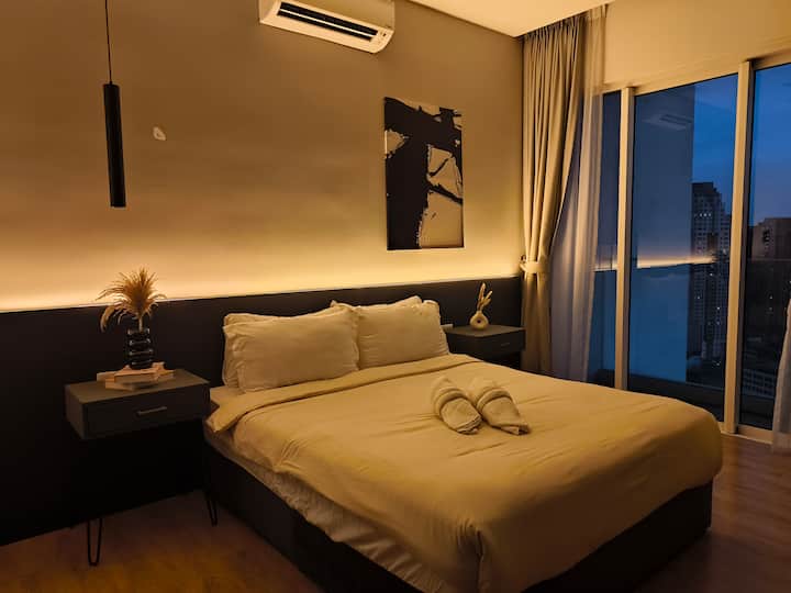 Q02: Quill Residence 1br Balcony Mrt Lrt Mall Klcc - Kuala Lumpur