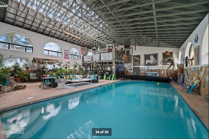 Beautifully Bewitching Mansion Indoor Pool - Sonoita, AZ