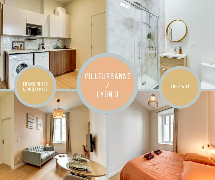 L’opaline – Appartement Premium à Deux Pas De Lyon - Villeurbanne