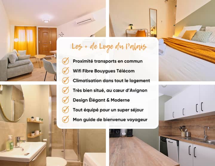 Loge Du Palais-clim-proche Centre Et Transports - ibis Avignon Centre Gare
