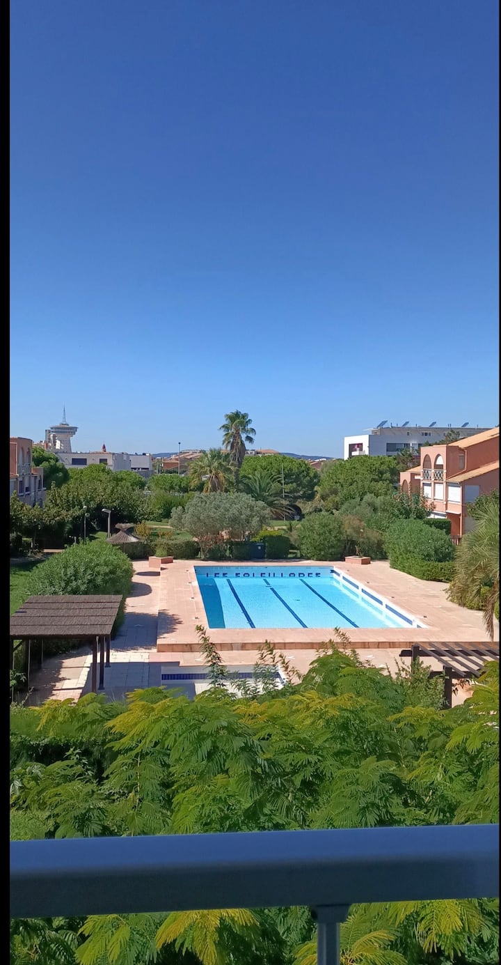 Soleillades - Mer, Piscine Sécurisée Et Parking - Palavas-les-Flots
