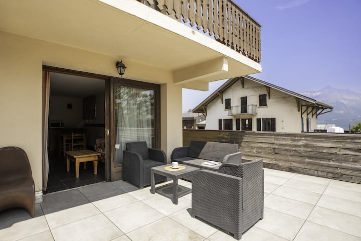 Balcon Face Au Mont-blanc Vue à Couper Le Souffle - Combloux