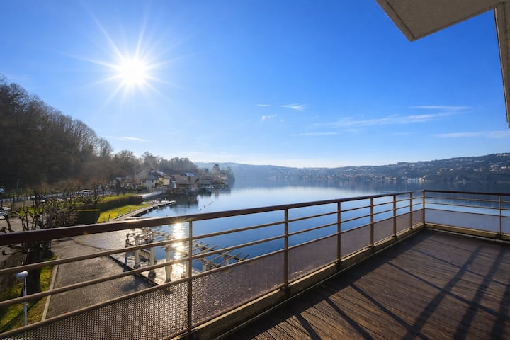 La Perle, Appartement Pieds Dans L'eau Avec Anneau - Doussard