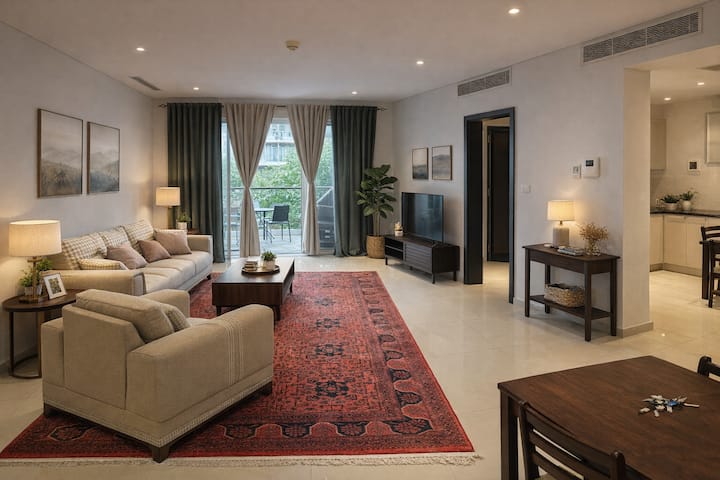 Luxury 1br By Marina W/ Pool & Balcony - Muscat