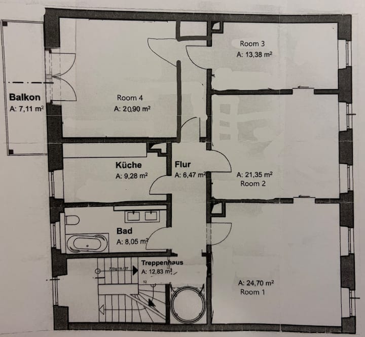 Wohnung Mit 4 Schlafzimmern 112qm - Karlsruhe