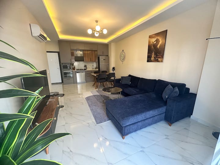 Mahmutlar 1+1 55 M2 Lüks Eşyali Daire - Mahmutlar