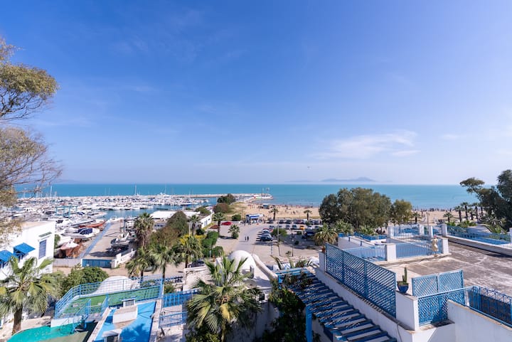 Sunset Rooftop 360° - Vue Mer-charme Méditerranéen - Sidi Bou Saïd