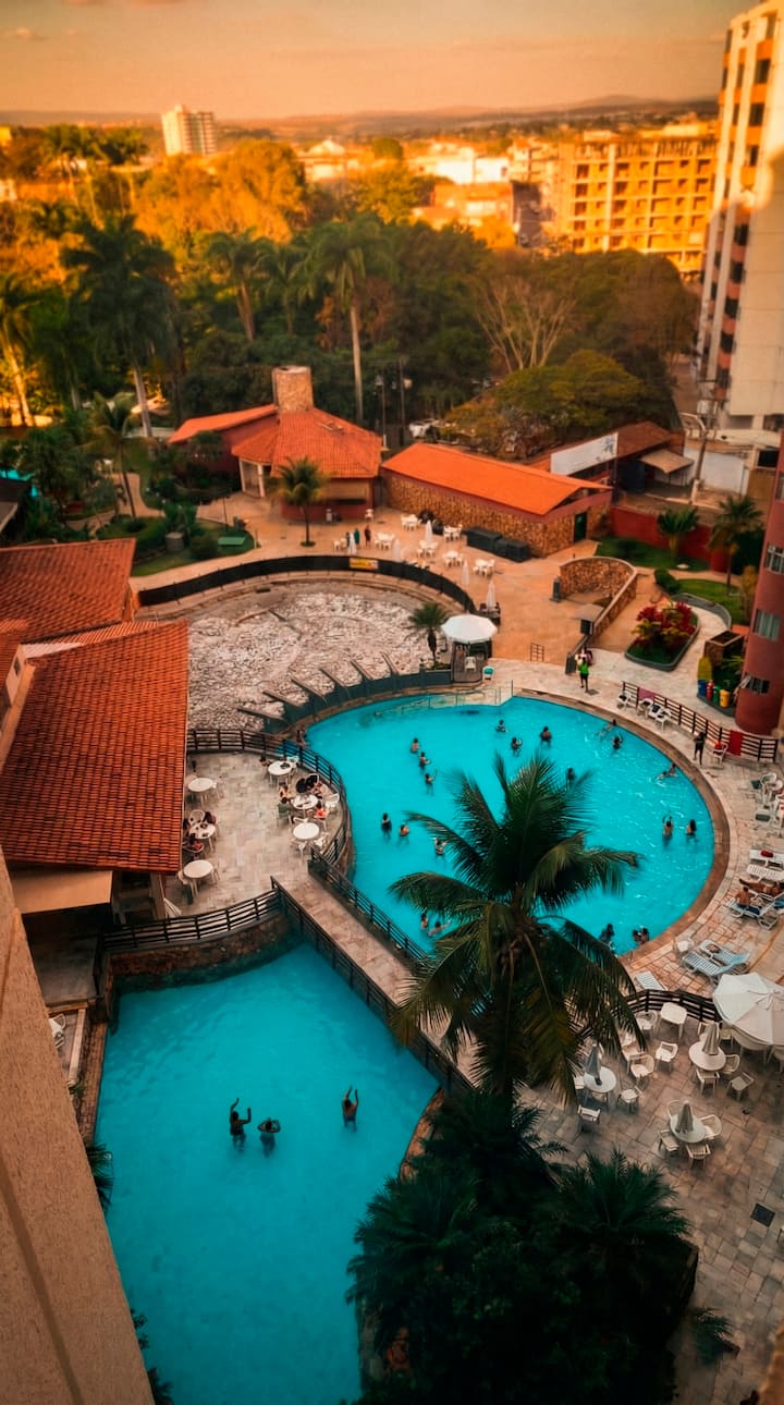 Apê Completo No Hot Springs Hotel - Caldas Novas