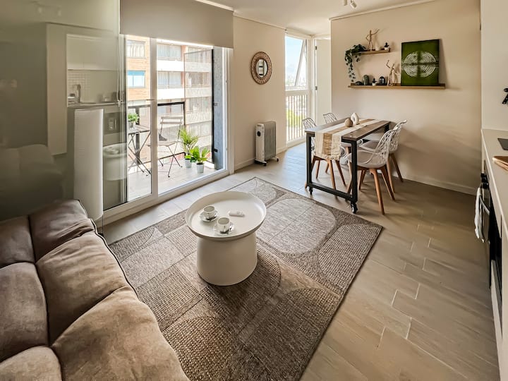 Moderno Y Luminoso Depto. Con Terraza Privada - Santiago