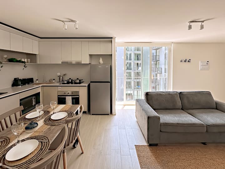 Moderno Y Acogedor Depto. Para 6 Con Terraza - Santiago (Chile)