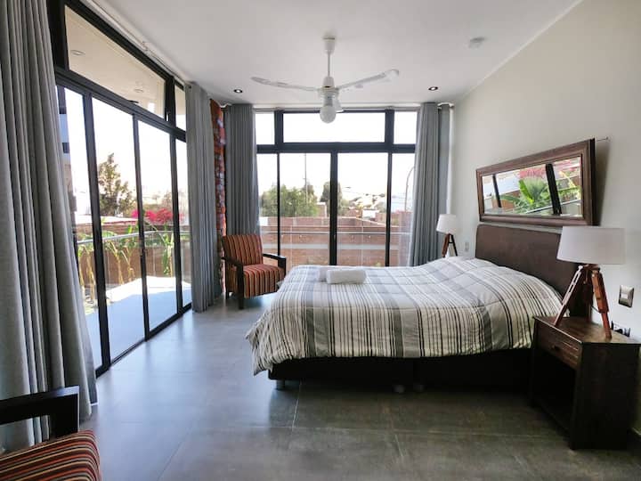 Depto. Con A/c Y Parrilla Cerca De Huacachina - Ica