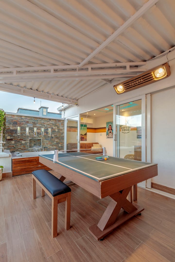 Penthouse Terraza, Jacuzzi, Mesa De Billar Y 4 - Barranquilla