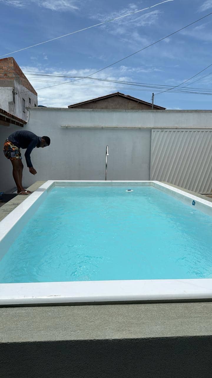 Casa Azul Com Muito Espaço - Prado, Brazil