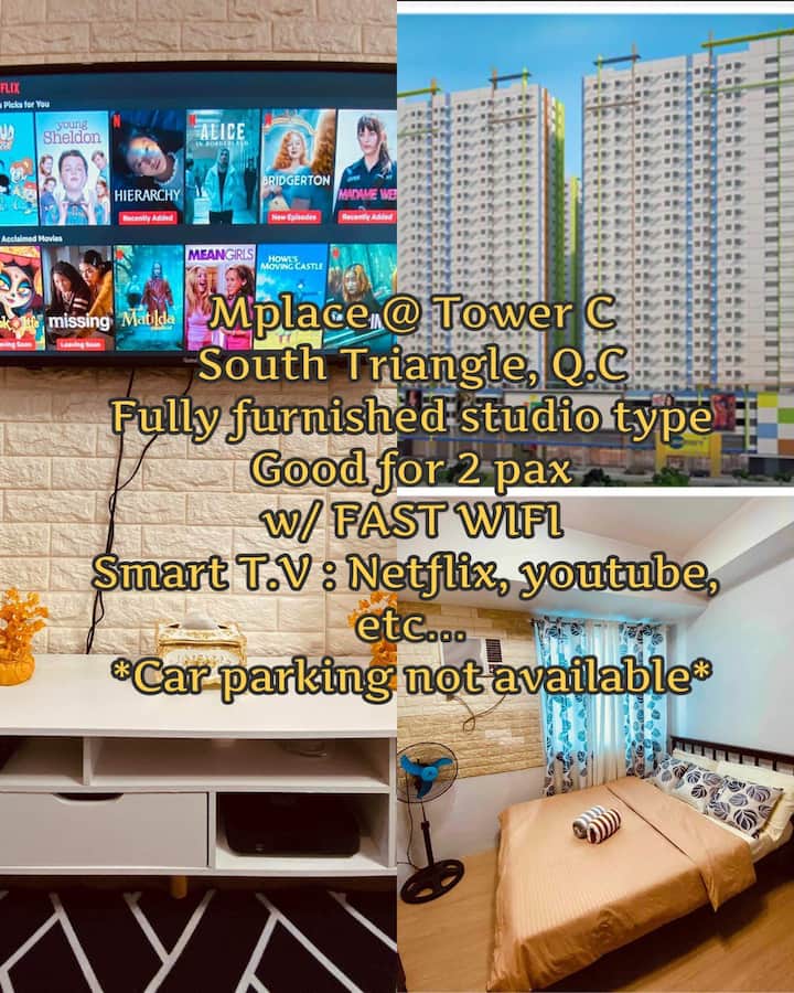“All In” Fully Furnished Studio W/ Fast Wifi - Quezon City