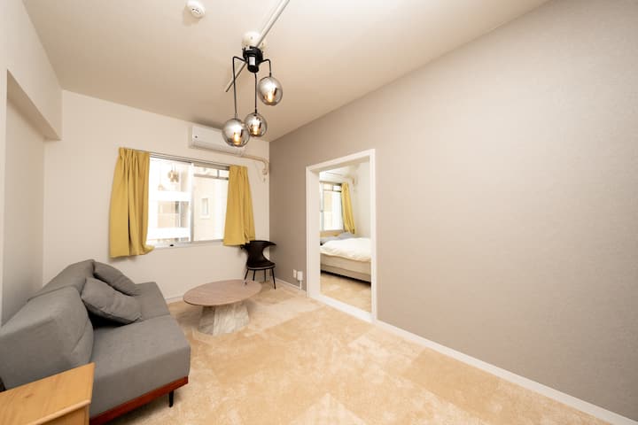 【最大4名｜402】1ldkソファ付きリビング｜西鉄平尾から徒歩8分 - Fukuoka