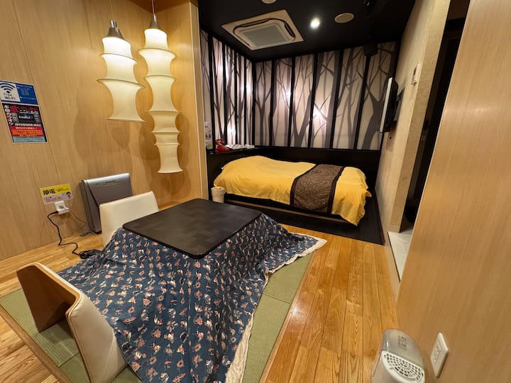 深夜チェックインOk！車でそのままお部屋へ。気兼ねしない自由旅。富士山目の前＆バストイレ別で快適 - Fuji