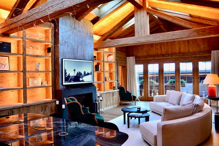 Refine Alpine Penthouse In The Heart Of Saanen - Charmey