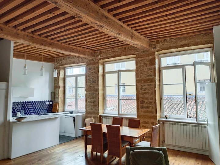 T3 Lumineux Croix-rousse • 2 Chambres • 4 Pers - Lyon