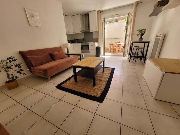 Appartement Cosy Avec Jardin Au Calme - Villeneuve-lès-Avignon
