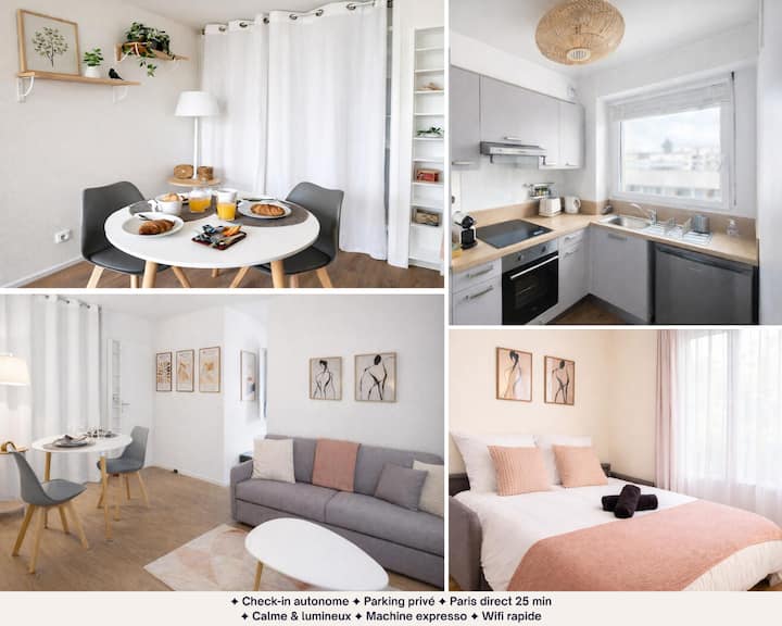 Parenthèse Cosy, Parking Privé, 25 Min De Paris - Sannois