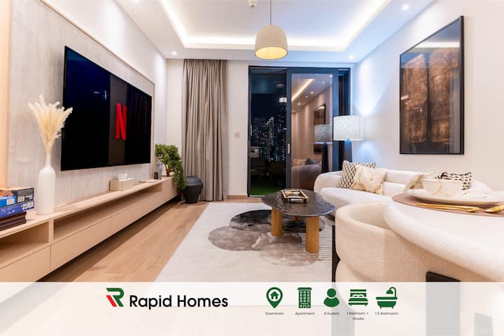 Rapid Homes | 1br + Studio | Burj View | Downtown - Dubái