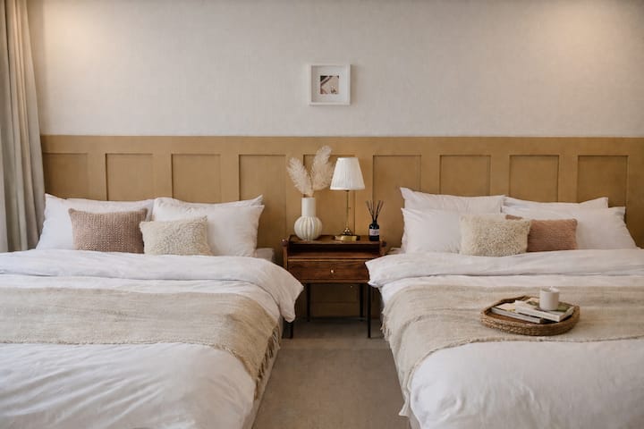 [New 신규오픈 50%] 
#광안역5분 #광안리해수욕장8분 #센텀시티 #4인 단독침대사용 - Pusan