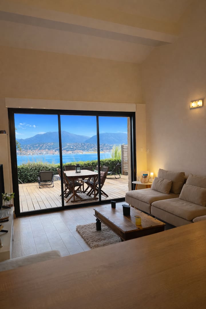 Mini-villa Avec Vue Mer Et Piscine - Olmeto