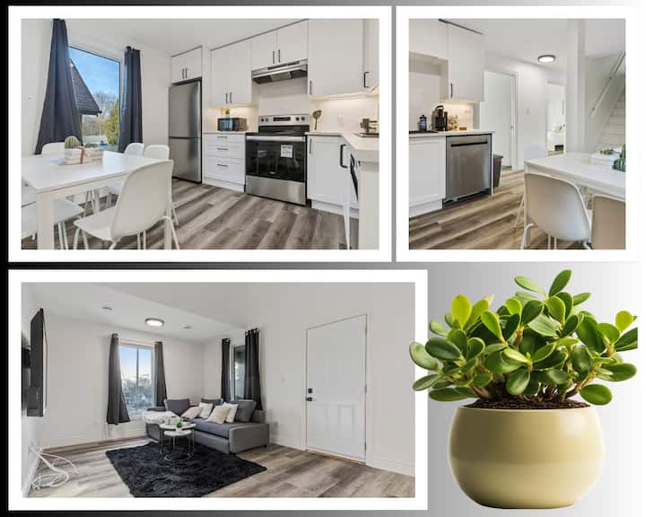 Modern Luxe Loft Near Dt | 3br | Balcony | 2 Tvs - London, Ontario