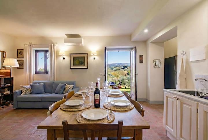 [Vista Mozzafiato] A/c Wi-fi Parcheggio - Radda in Chianti