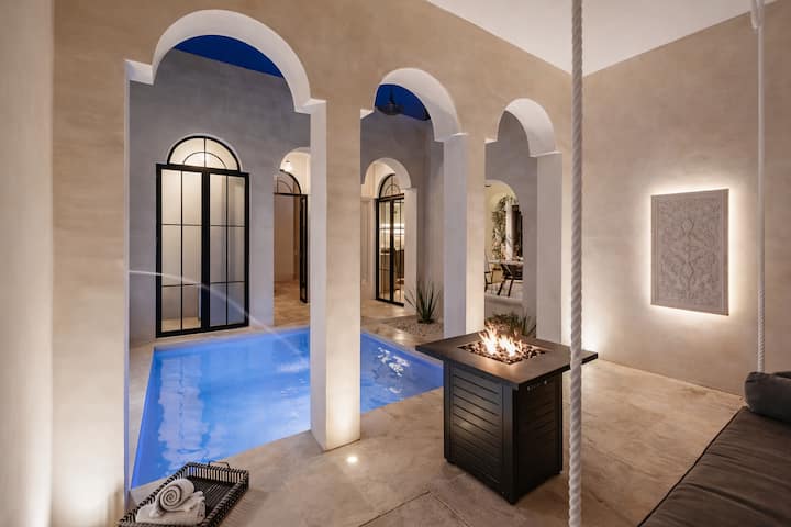 Casa Marrakech: Joya Histórica + Diseño Moderno - Mérida