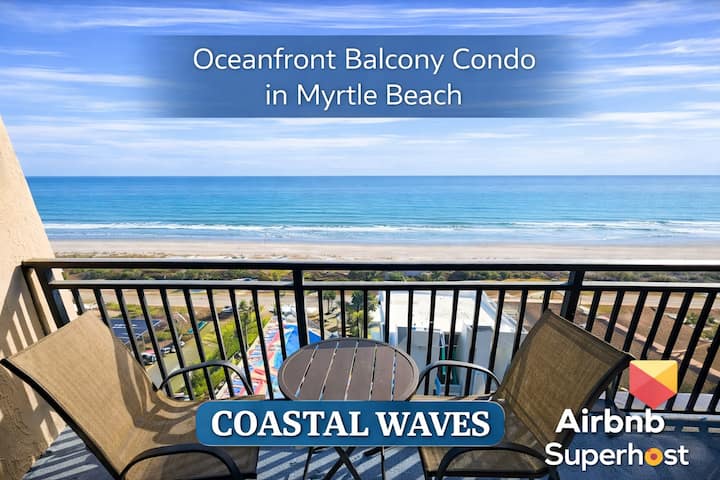 14 - Oceanfront King I Balcony Views I Superhost - Myrtle Beach, SC