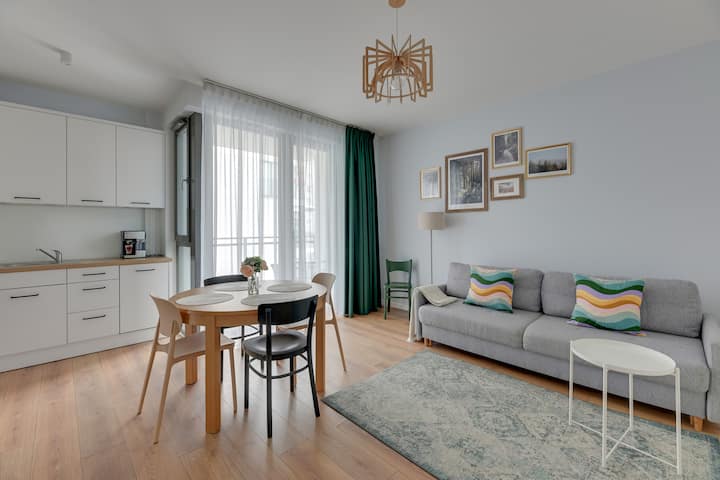 Sage & Blush Chic Loft — Old Town — Balcony & 2xtv - Gdańsk