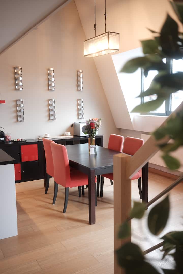 Duplex Apartment W/patio & Workspace - Antwerp