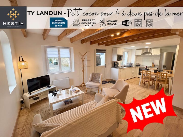 Nouveau - Petit Cocon Pour 4 à Deux Pas De La Mer - Ploudalmézeau