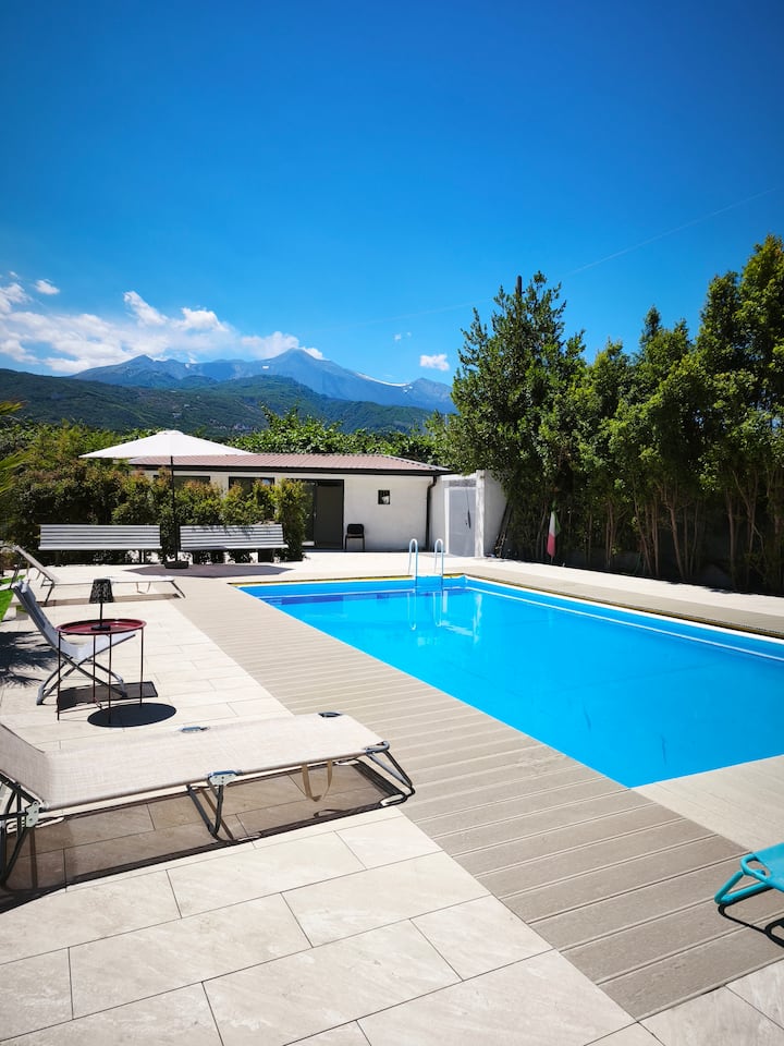 Villa With Pool Etna And Sicilian Vineyards Views - Milo