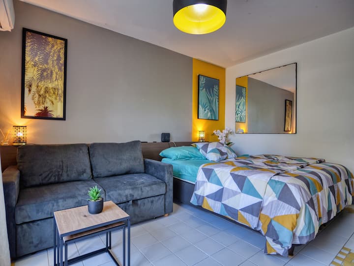 Sea-view Studio | Pool · Beach · A/c | St-françois - Guadeloupe