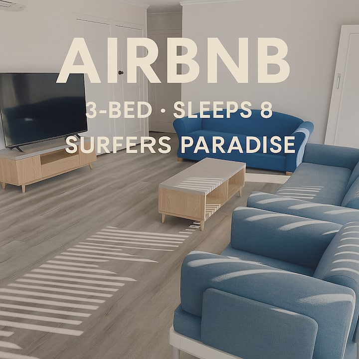 Sunrise Apt 2 · 3br Family Stay Balcony +Pool View - Surfers Paradise