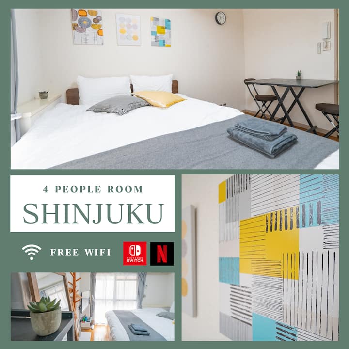 Shinjuku/3 Min To Sta/4 People/netflix/wi-fi - Shibuya
