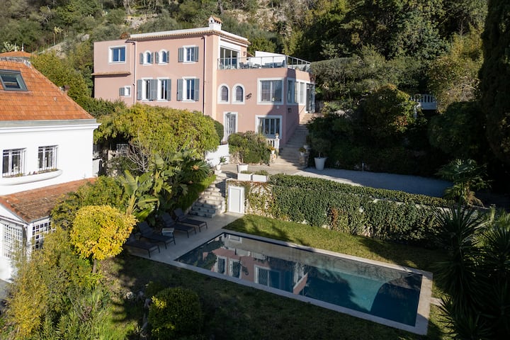 Villa Belle ÉPoque Avec Piscine Et Vue Mer - Nice