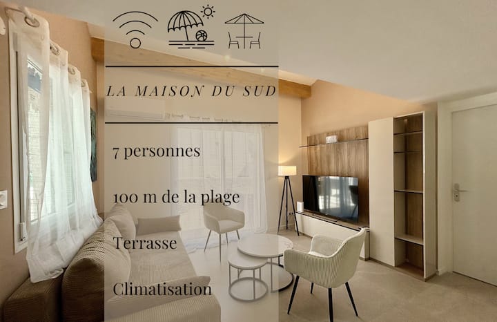 125 - La Maison Du Sud - Carnon - Plage - 7 Pers - Mauguio