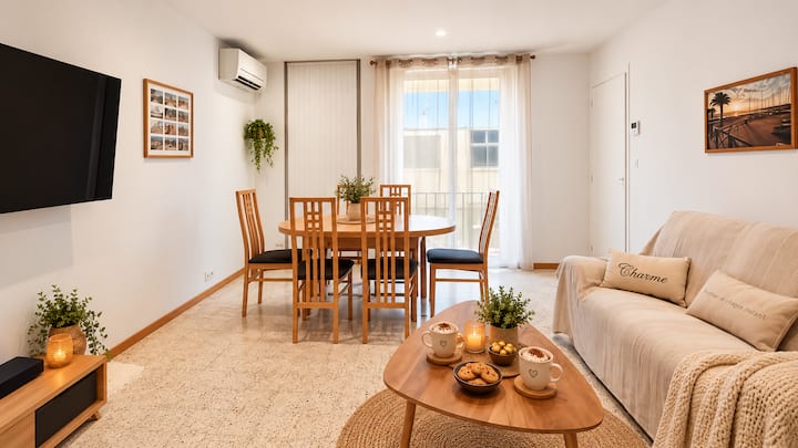 T3 Moderne, Lumineux Avec Terrasse & Parking Privé - Plage de Mandelieu-la-Napoule