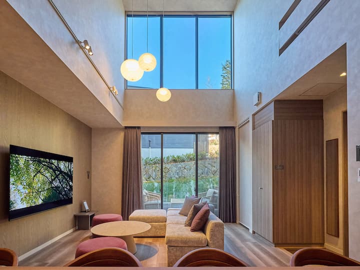 Rakuten Stay Villa 由布院温泉【B】2ダブル＋布団4組／露天風呂，サウナ - 유후인초 가와카미