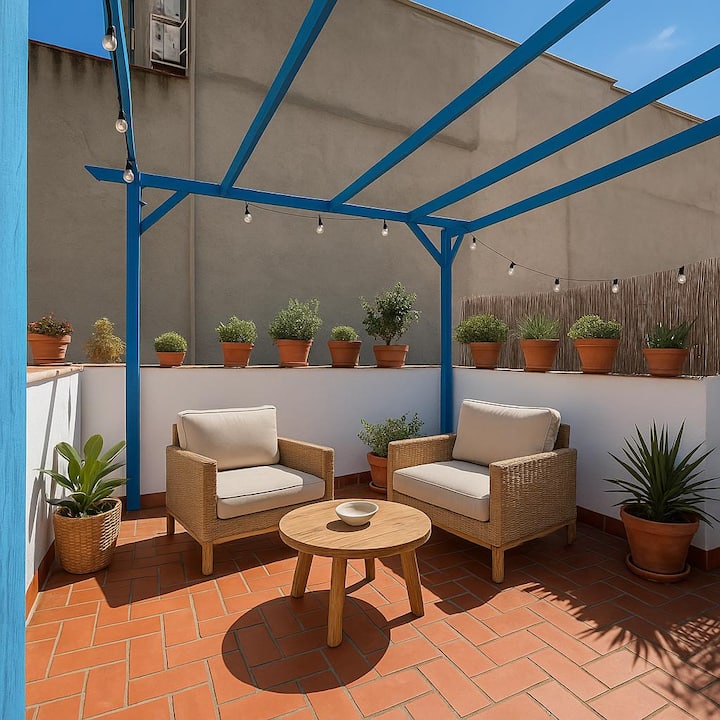 Playa + Teletrabajo: Casa Con Terraza Privada - 바달로나