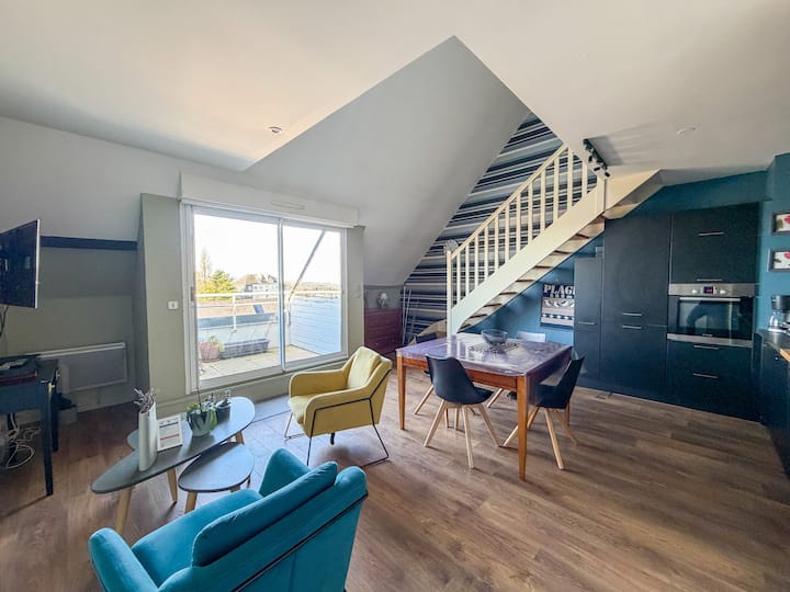 Duplex Cosy 4 Pers, Balcon Et Parking - Saint-Lunaire