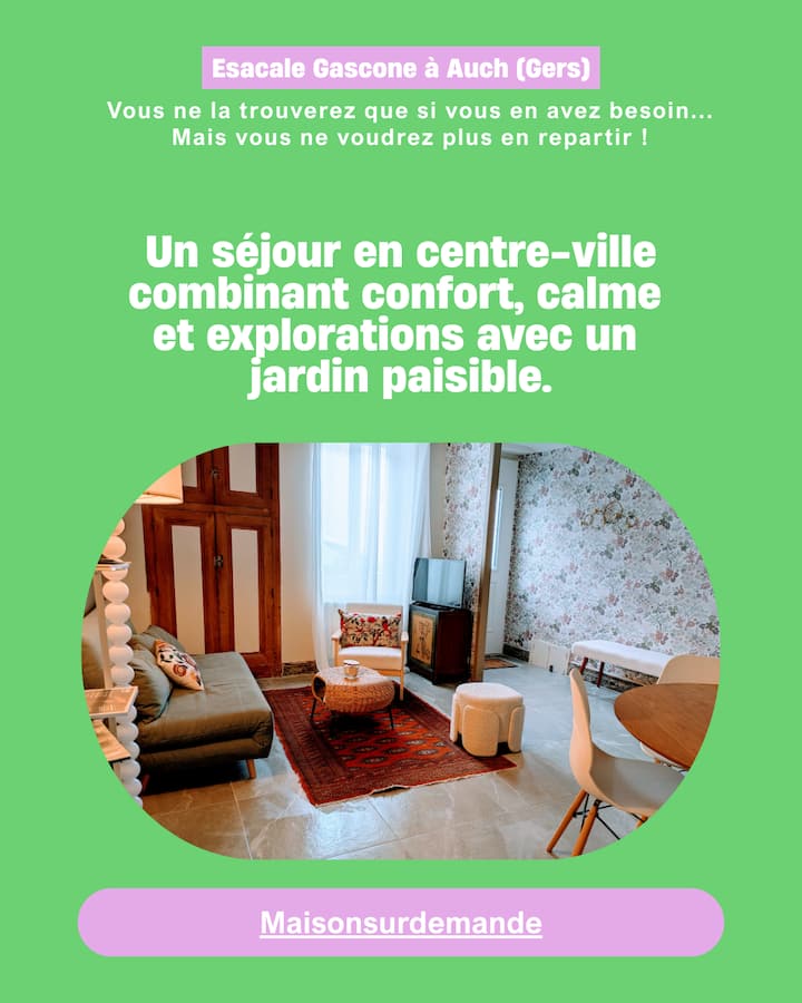 Maison De Centre Ville, 67 M2, Terrasse & Jardin - Auch