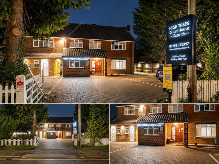 Family Ensuite Room-high Trees Guest House Gatwick - Redhill