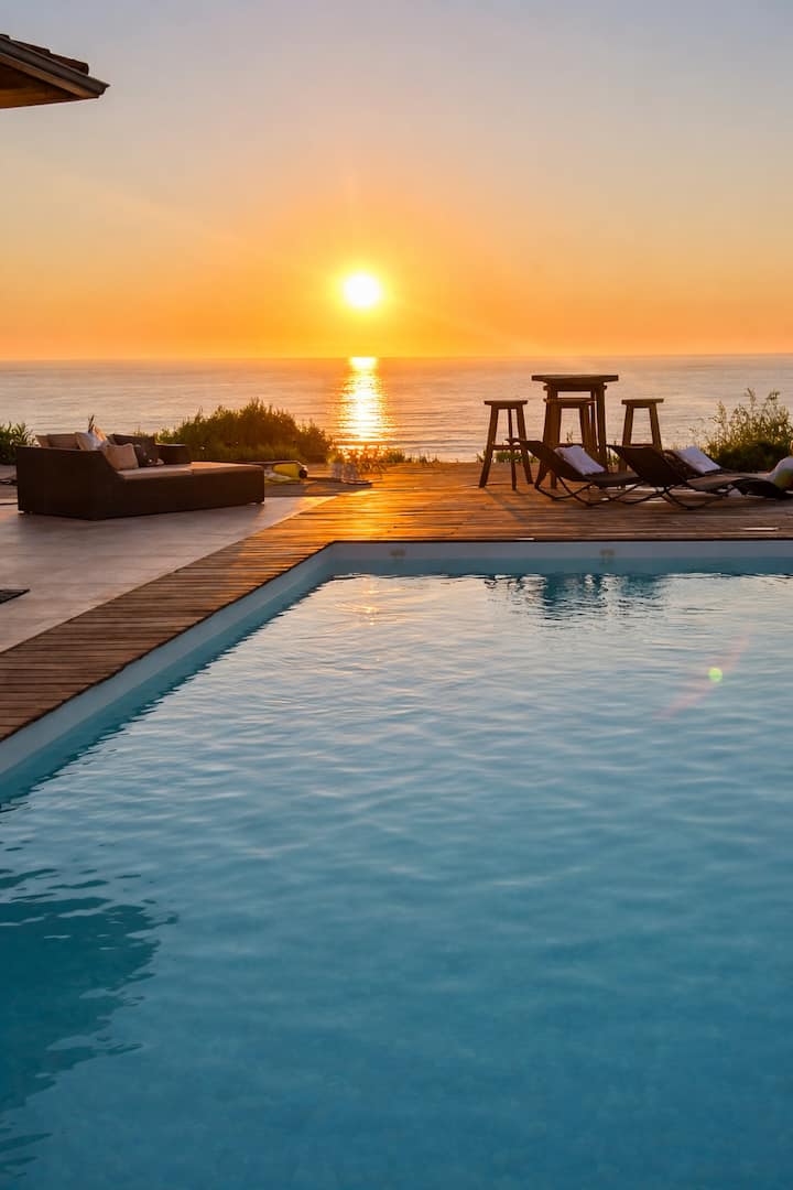 Villa Lava Vue Mer 180° Piscine Privée Solarium - Ajaccio
